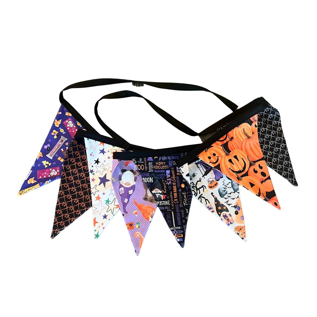 Halloween Gnome Bunting Banner Spooktacular Fabric Garland for ...