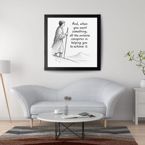 The Alchemist Printable Poster – Inspirational Quote Wall Art – 5 PDF ...