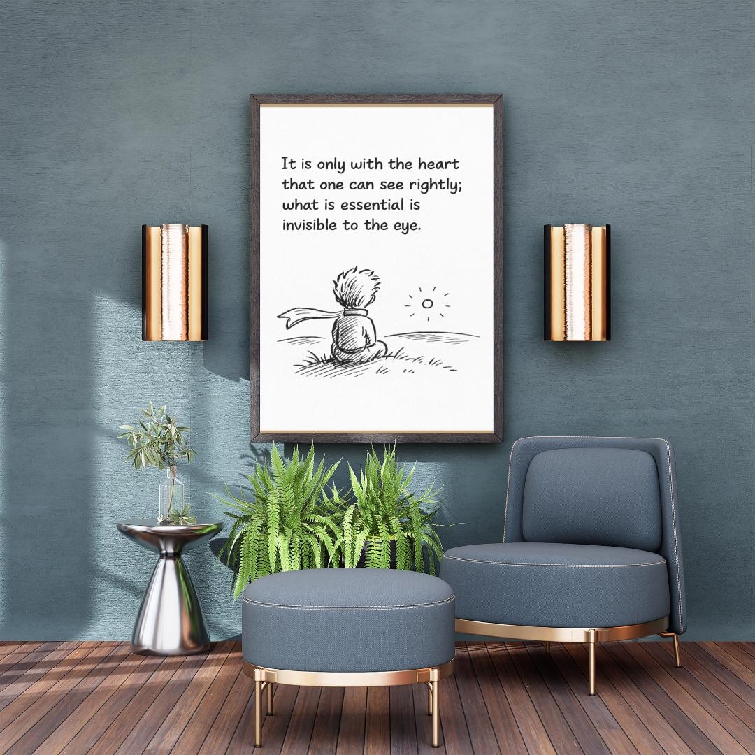 The Little Prince Poster – Printable Wall Art Quote – 5 Sizes Included ...