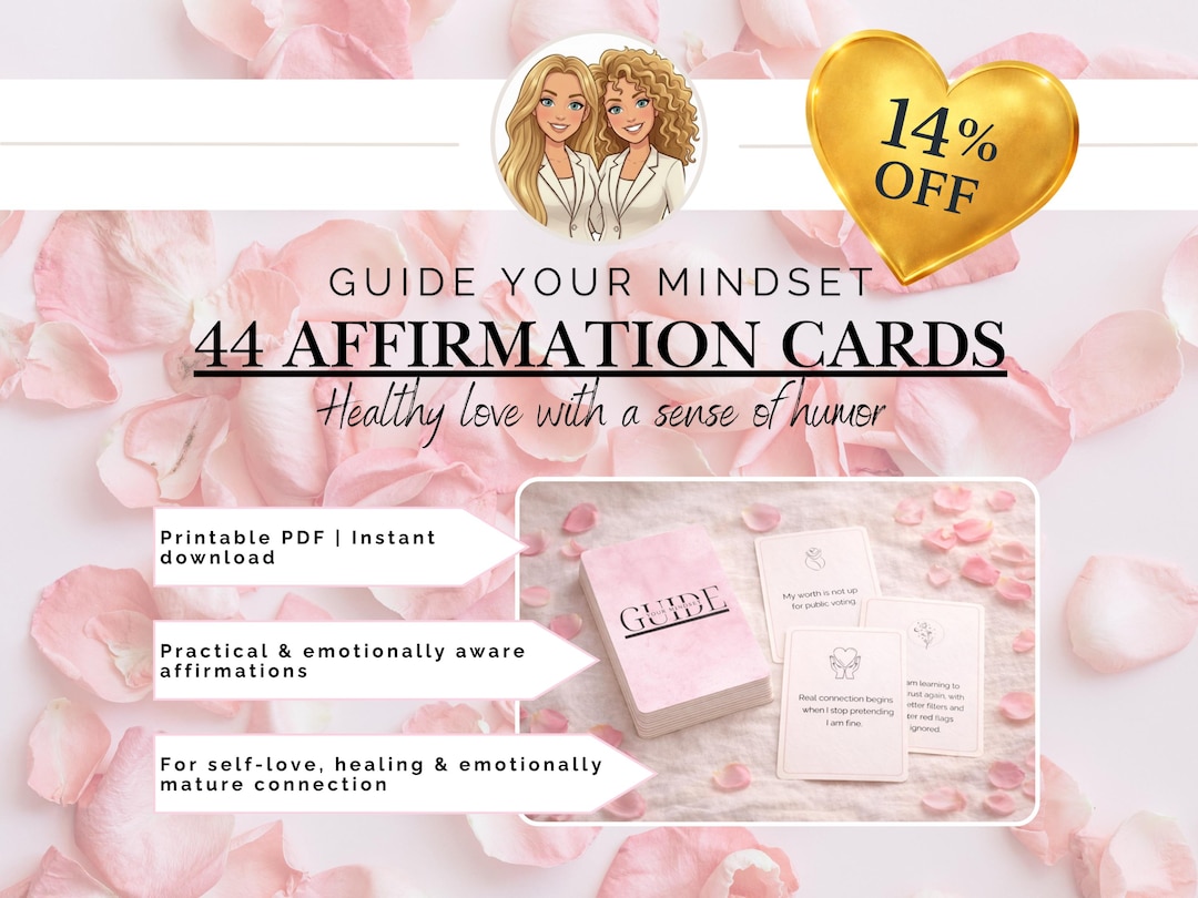 44 Self-love Affirmation Cards | Valentine Gift | Cadeau Valentijnsdag ...