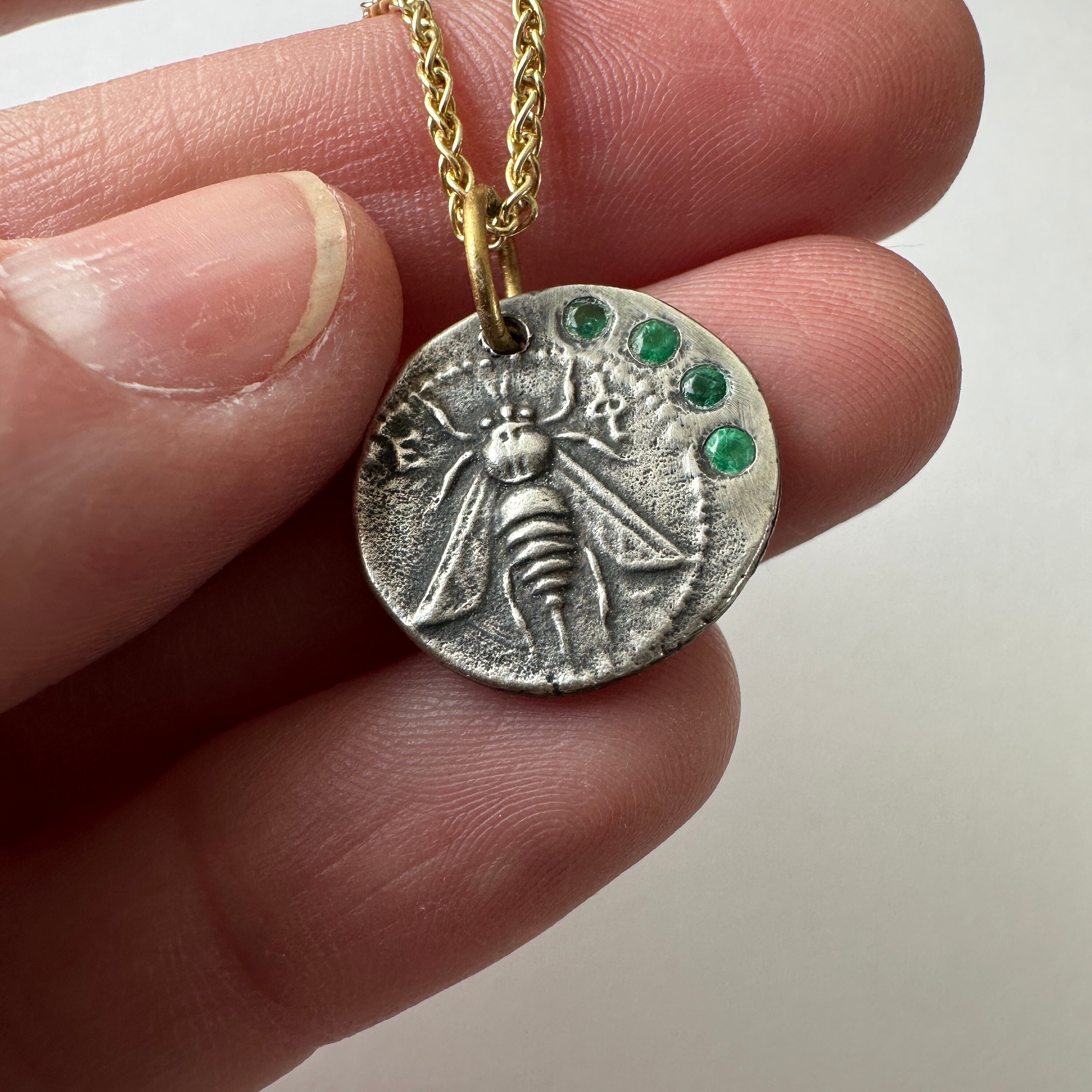 Ephesus Queen Bee Tetra Drachm, Ancient Charm Coin-replica, Pendant ...