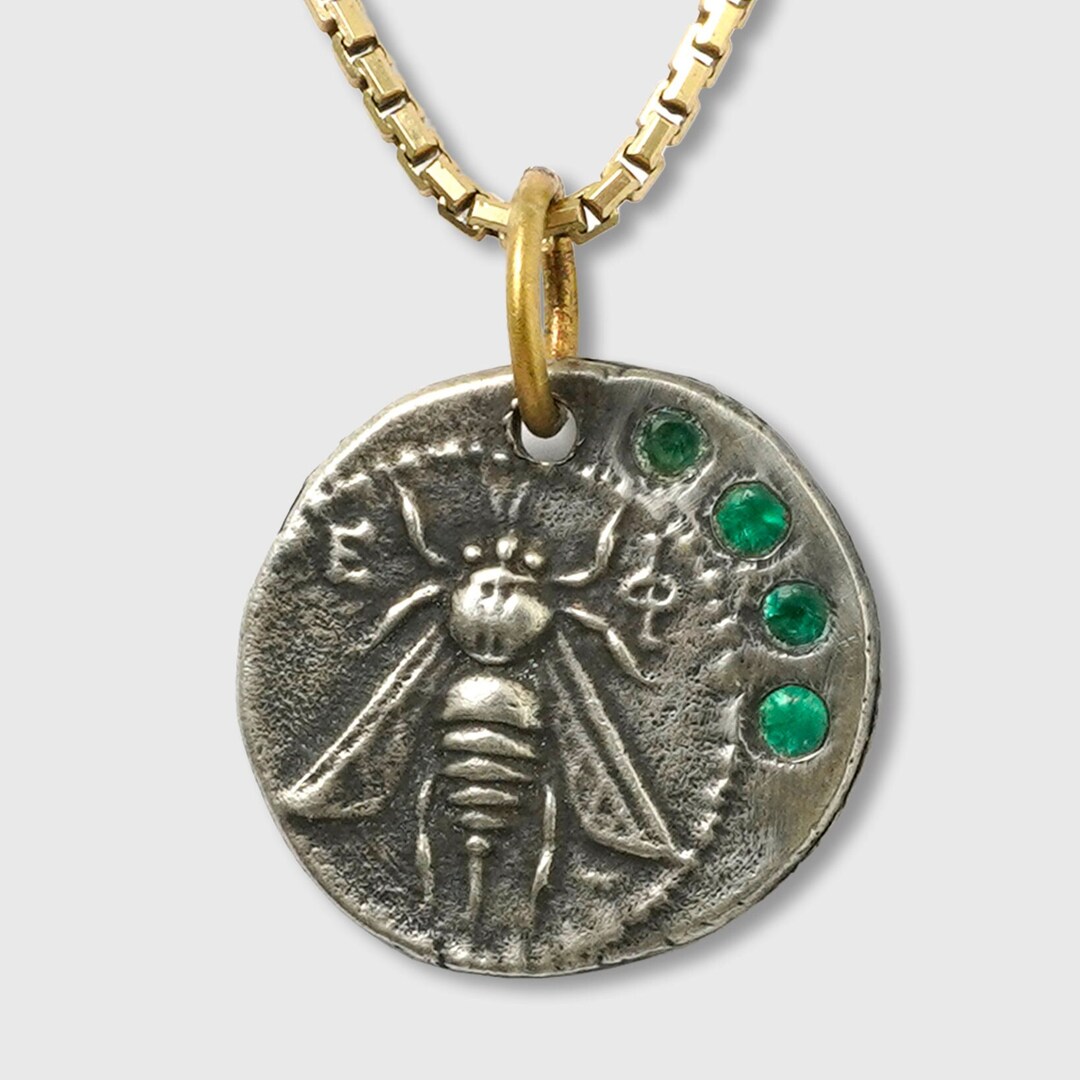 Ephesus Queen Bee Tetra Drachm, Ancient Charm Coin-replica, Pendant ...