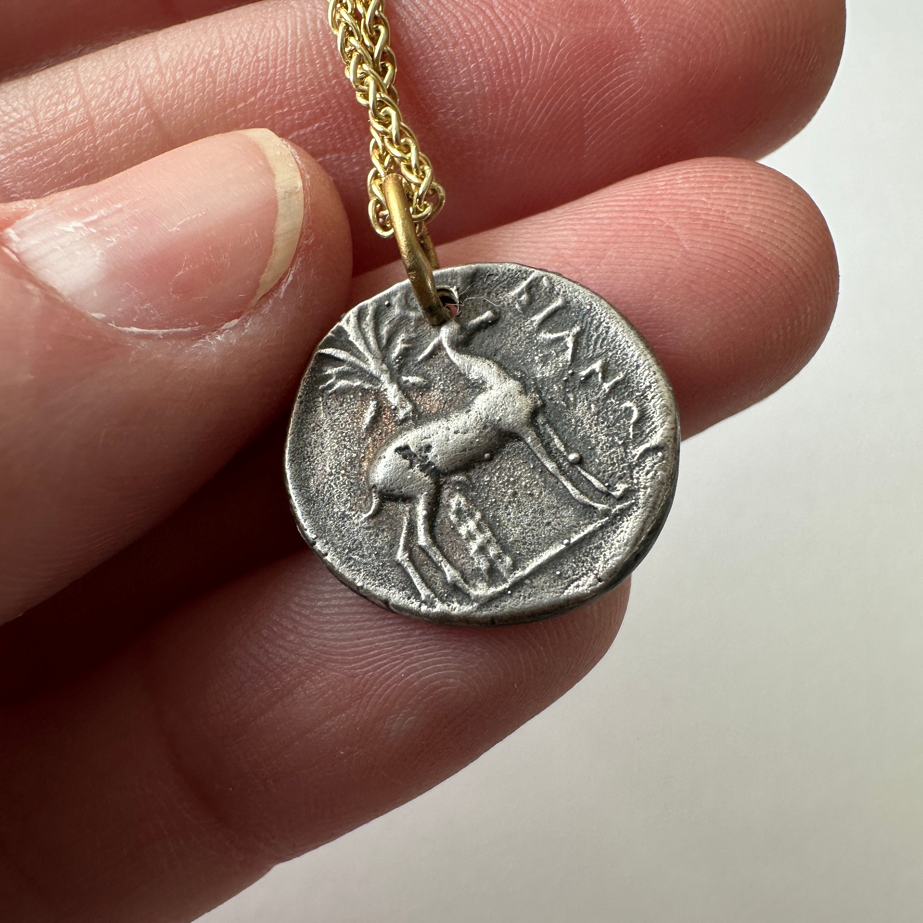 Ephesus Queen Bee Tetra Drachm, Ancient Charm Coin-replica, Pendant ...