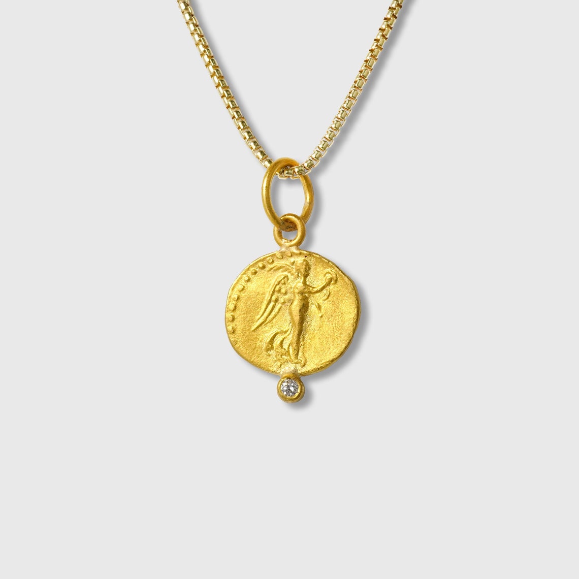 Ancient, Nike, Goddess of Victory, Charm Coin replica Pendant With 0 ...