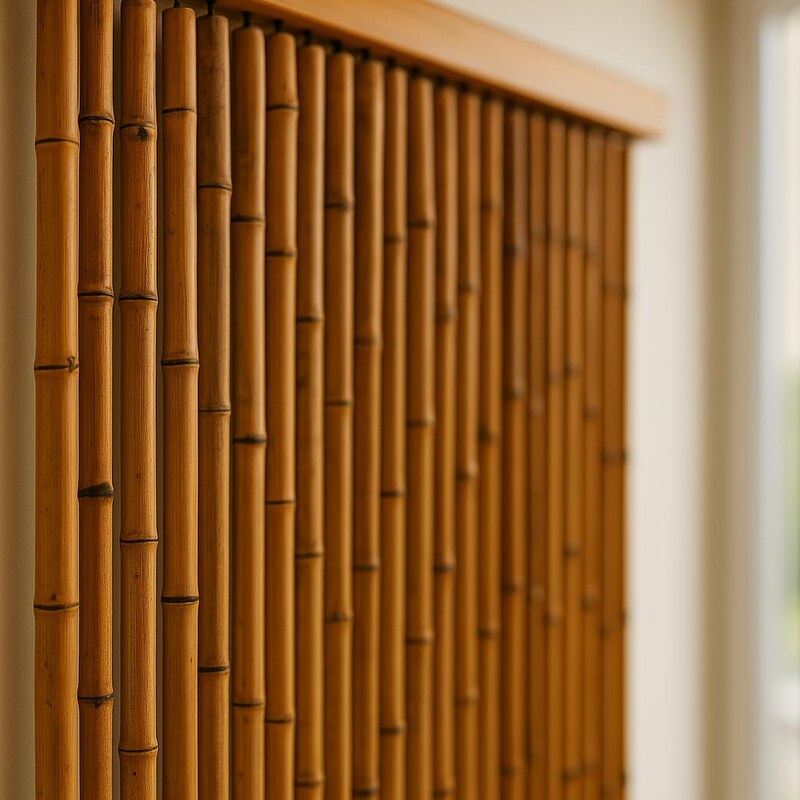 Bamboo Curtain - Etsy