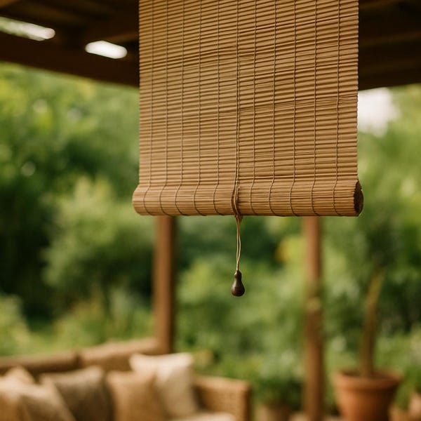 Bamboo Curtain - Etsy