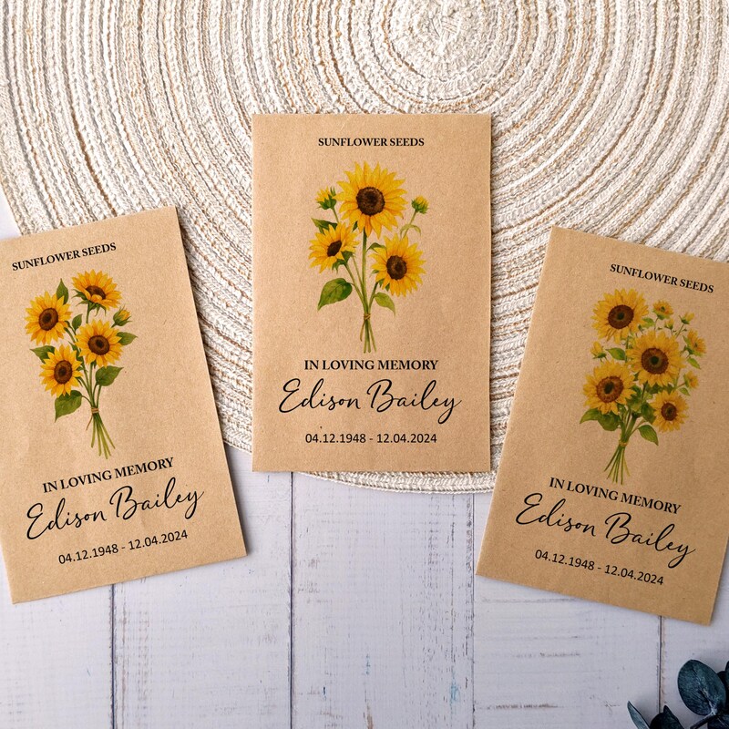 Flower Seed Packets - Etsy