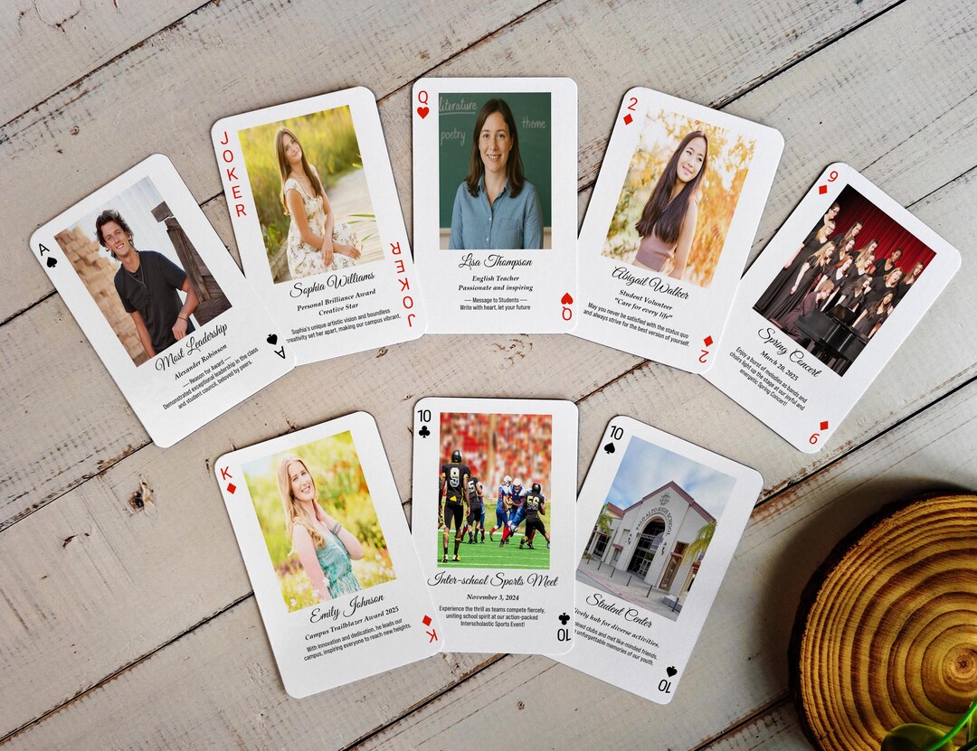 Custom Graduation Gifts 2025, Photo Playing Cards, College Photo Albums ...