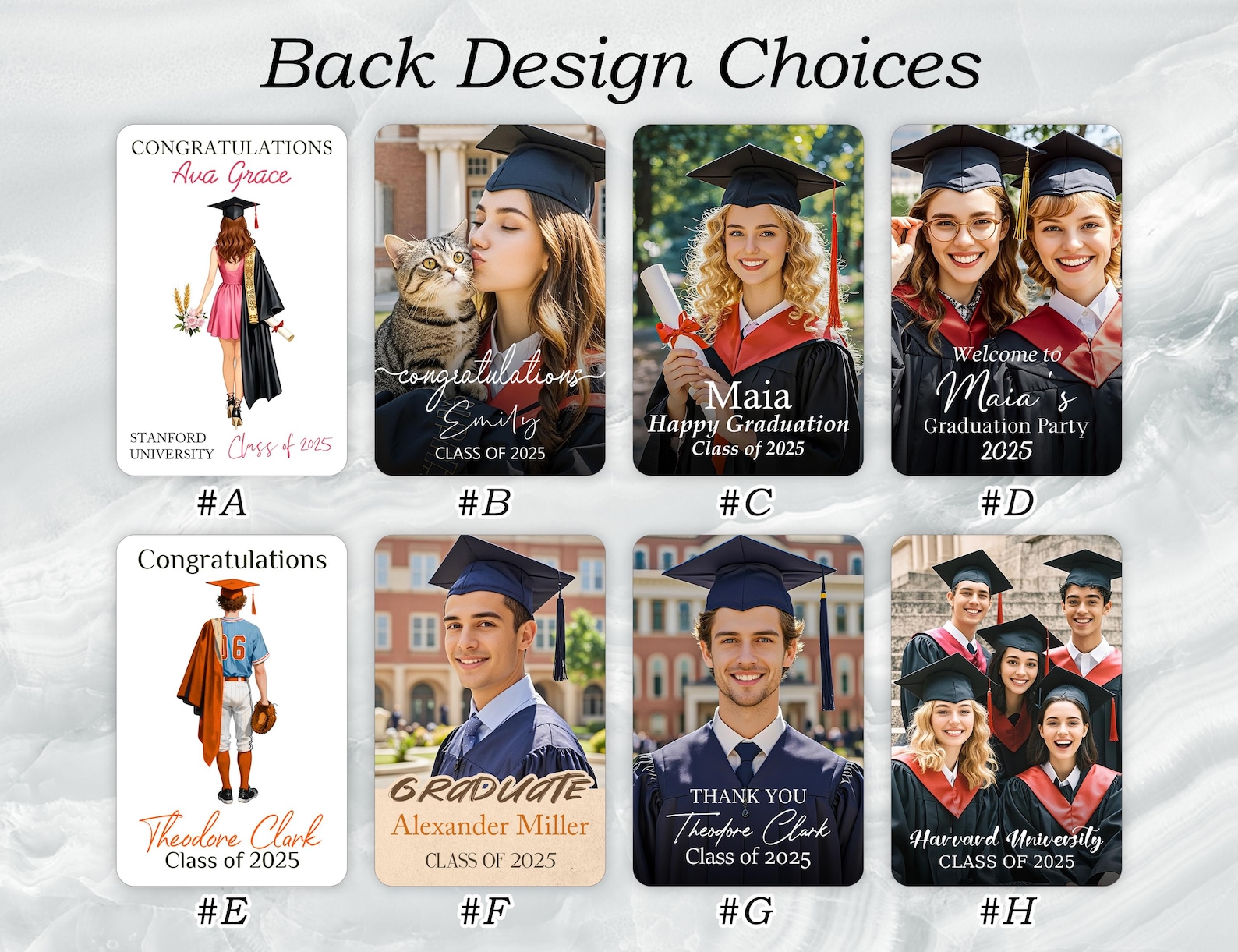 Personalized Playing Cards Favors/graduation Unique Playing Cards ...