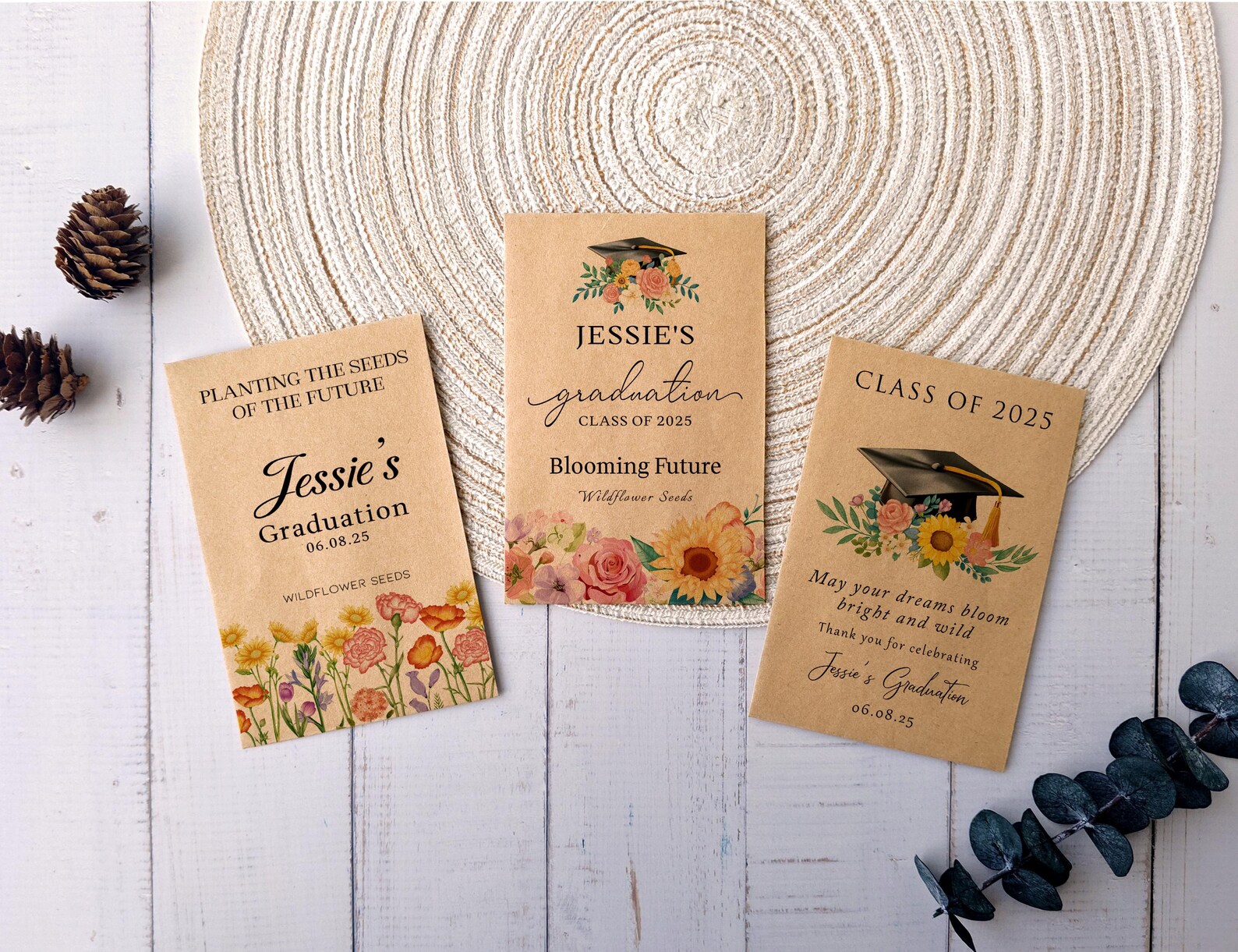 Graduation Wildflower Seed Packets/personalized Plantable Seed Packet ...