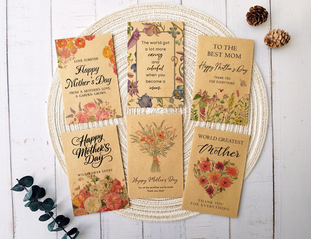 Mother's Day Seed Packets/wildflower Seed Packets/mother's Day Party ...