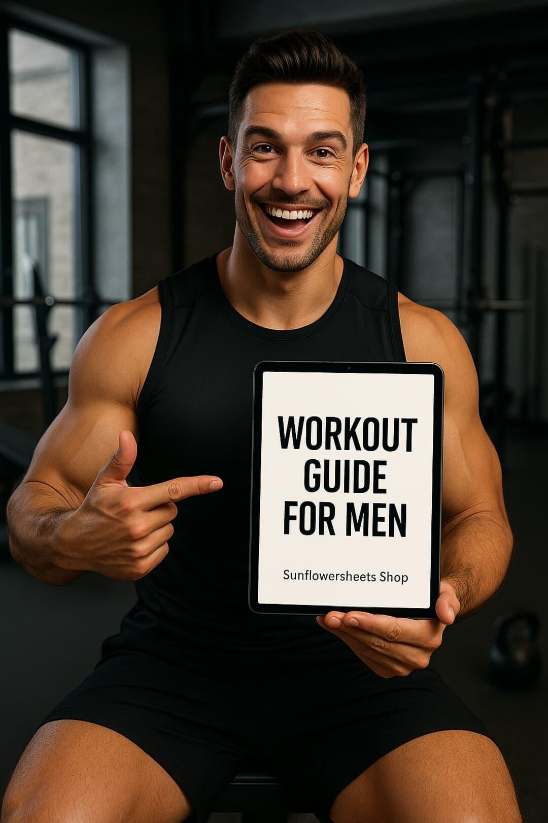 Interactive Workout Guide for Men | Digital Fitness Planner | Push Pull ...