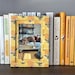 Butter Yellow Floral Fabric-wrapped Picture Frame (matted to Fit 4x6 ...