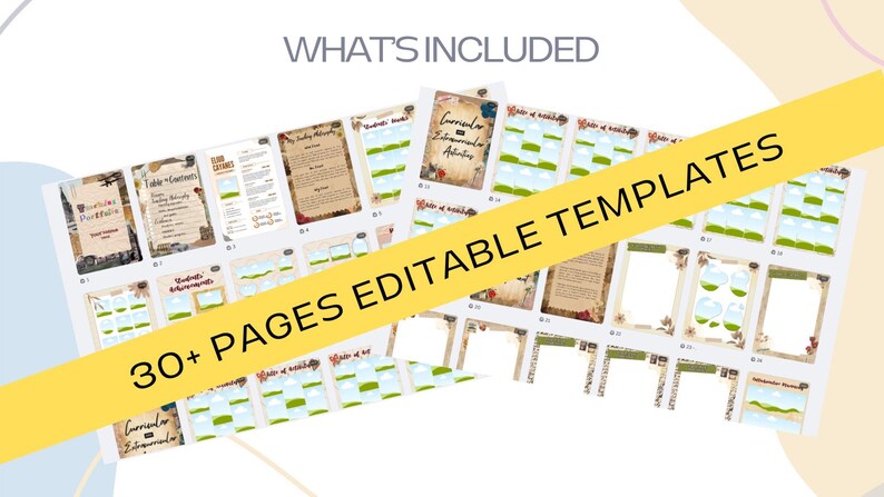 Editable Teaching Portfolio Scrapbook Template - Etsy