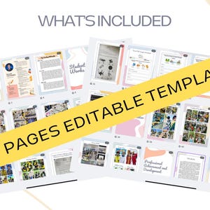 Editable Teaching Portfolio Template - Etsy