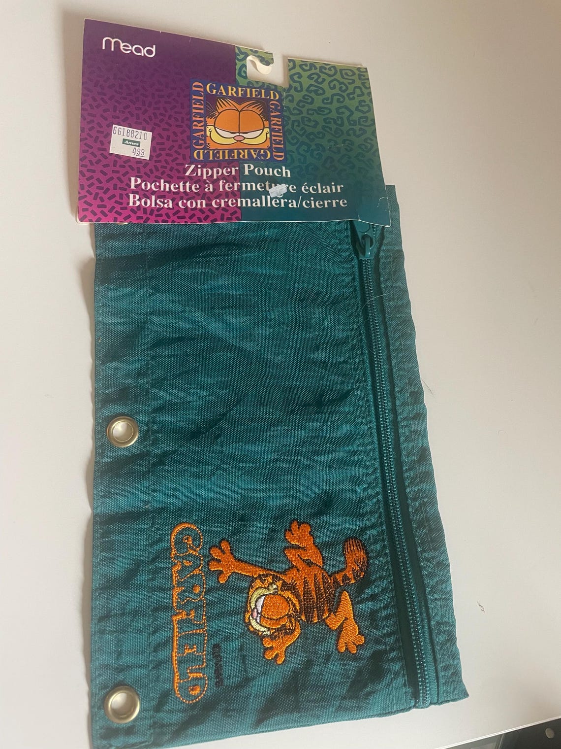 New With Packaging Garfield Mead Embroidered 3 Ring Binder Zipper Pouch ...