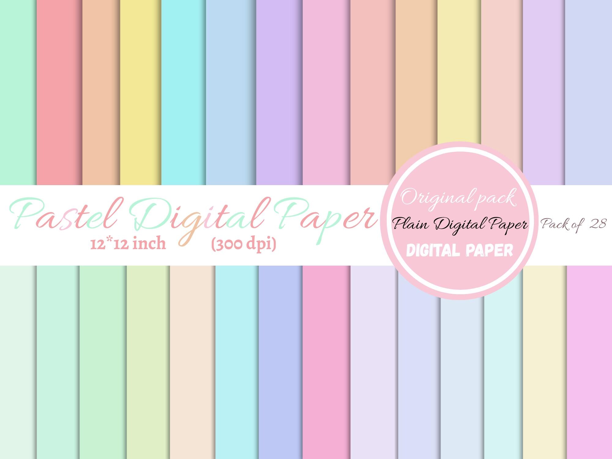Pastel Digital Paper / Digital Paper Pastels / Easter Digital Paper ...