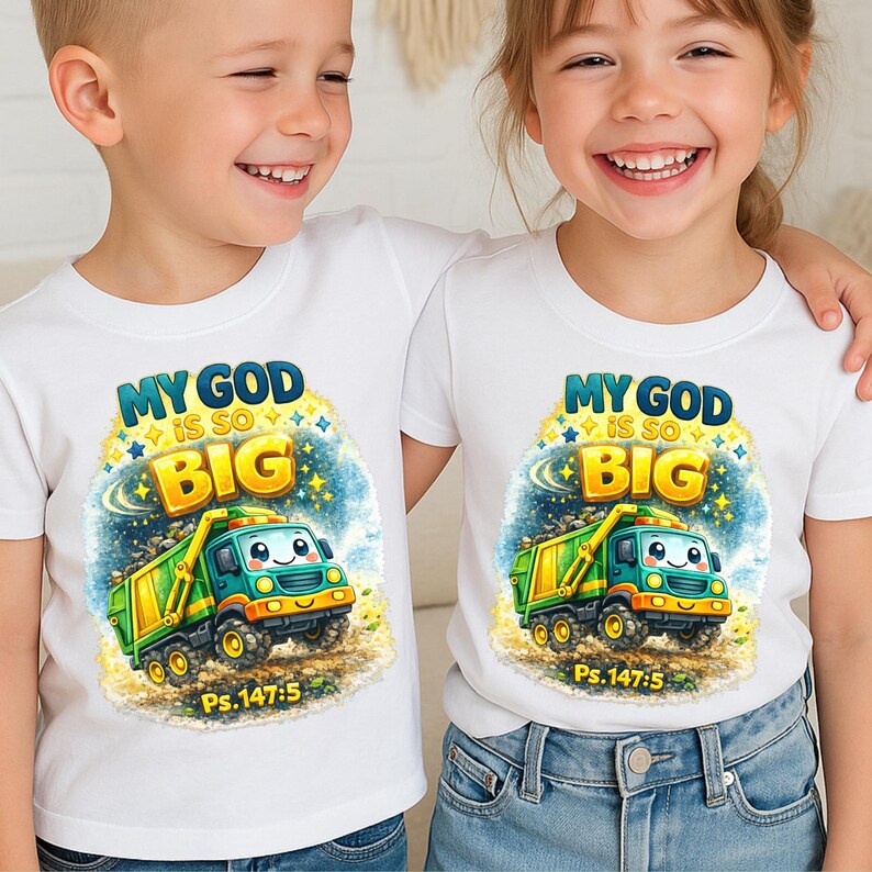 My God is so Big Garbage Truck PNG – Christian Kids Construction Truck ...