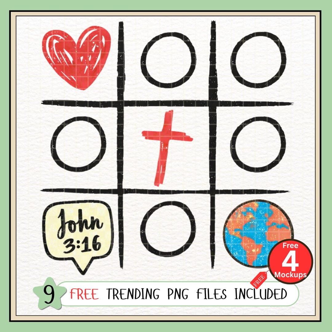 Christian Kids PNG Tic Tac Toe, Jesus Loves You John 3:16 Illustration ...