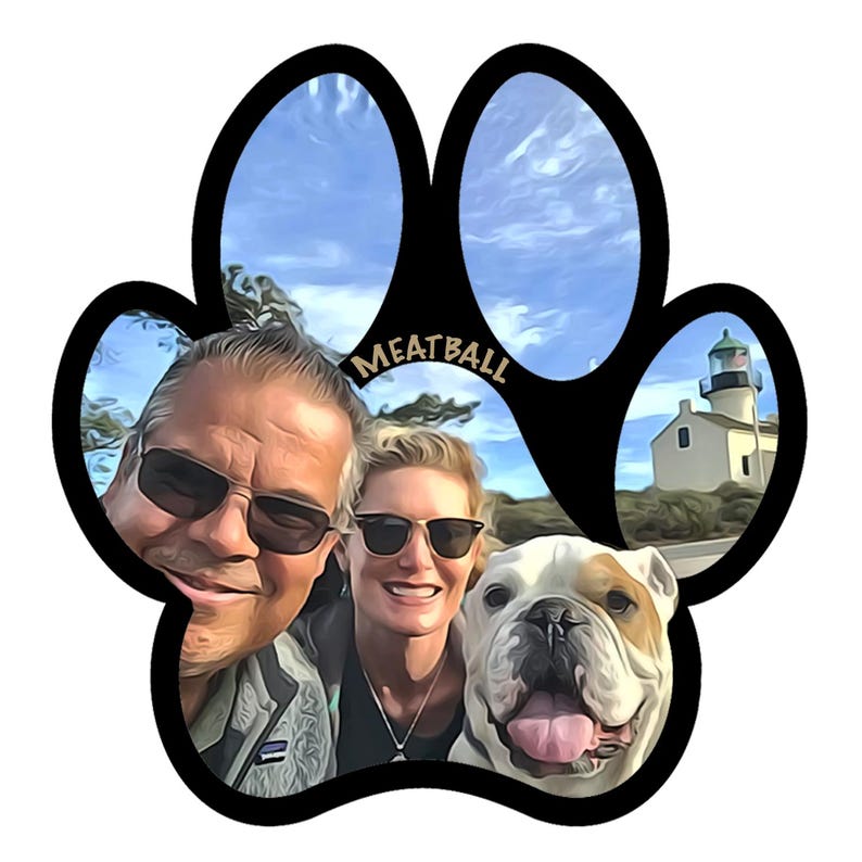 A Custom Dog Paw Sticker - Etsy