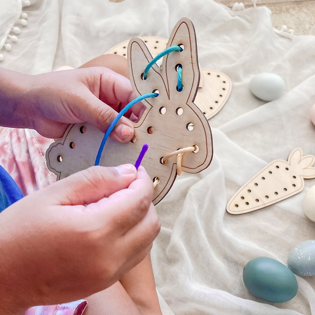 Easter Threading Toy Set Ll Easter Gift Ll Chocolate Free Ll Fine Motor ...