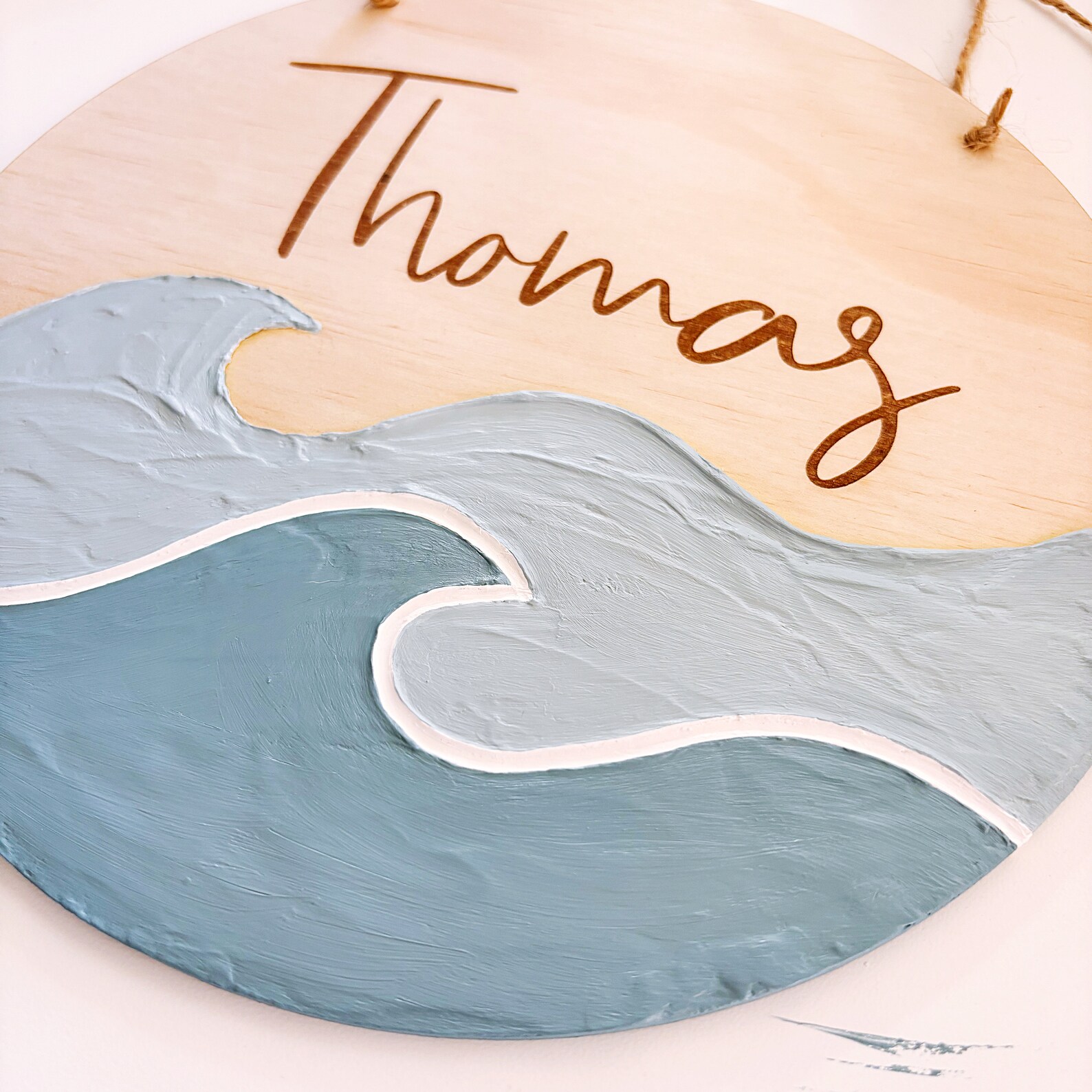 Textured Wave Wall Sign // Surf Decor // Coastal // Kids Room // Ocean ...