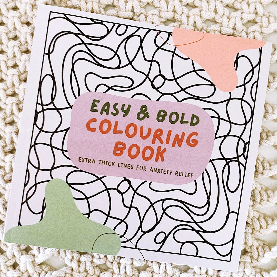 Easy Bold Patterns Colouring // Coloring Book // Mindfulness Mental ...