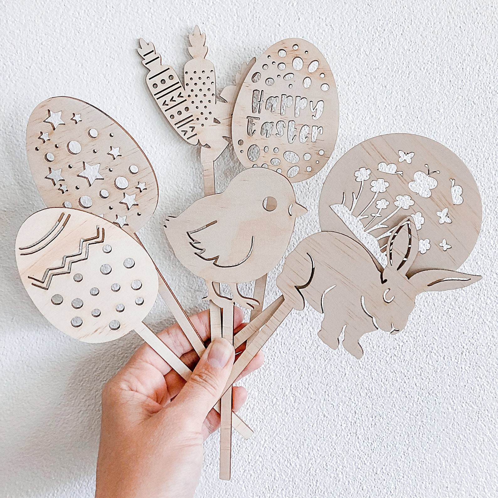 Easter Shadow Puppets Ll Easter Gift Ll Easter Keepsake Ll DIY Easter ...