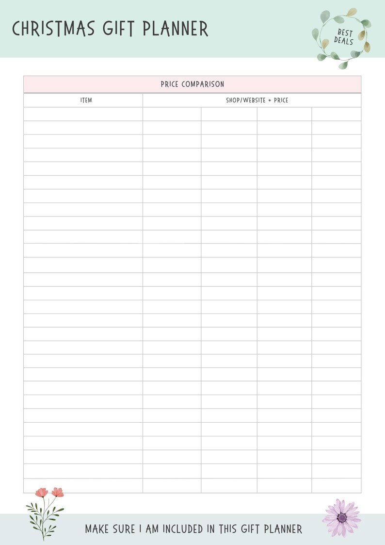 Ultimate Christmas Gift Planning Bundle // Printable // Instant ...