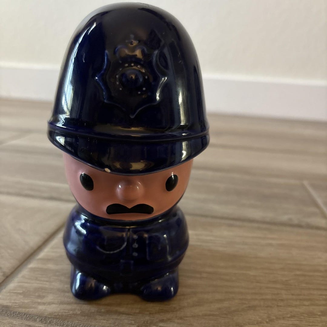 Vintage British Bobbie Cop Coin Bank Made in London - Etsy