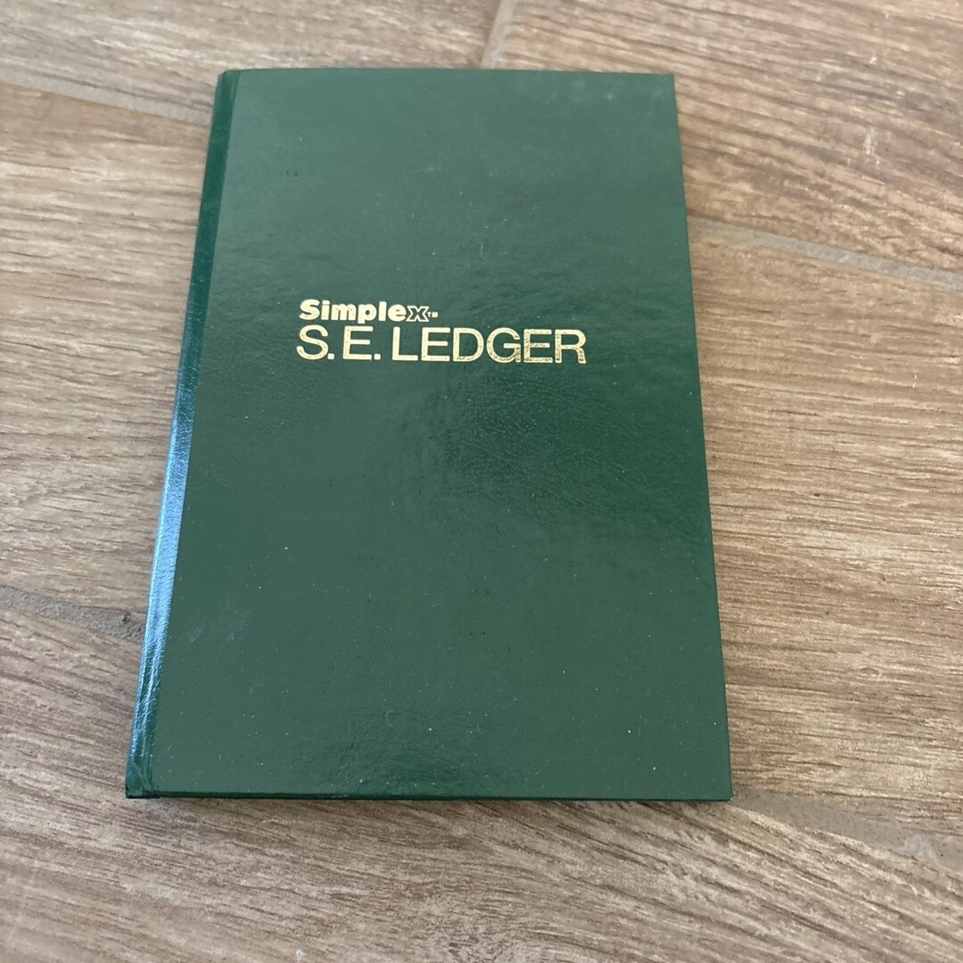 Vintage Simplex S.E. Ledger Account Book 5" X 8" USA #91-516 - Etsy