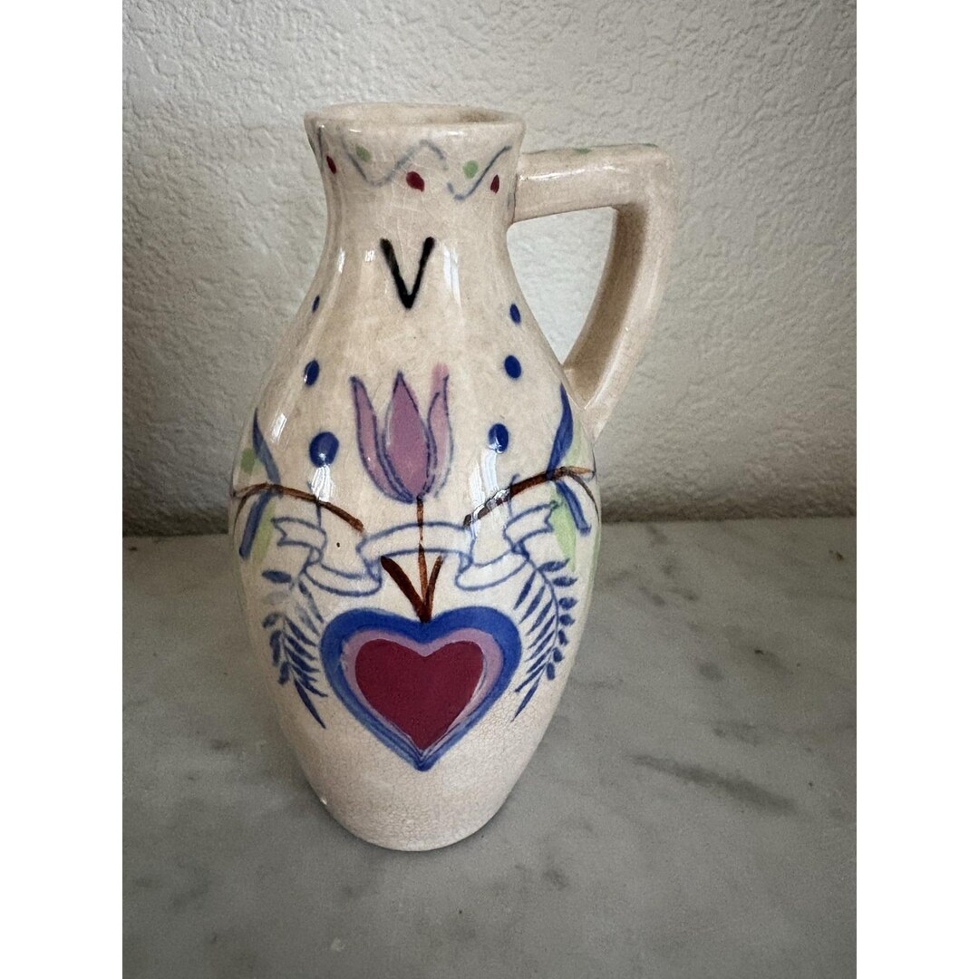 Mini Ceramic Vase/ Vinegar Container - Etsy