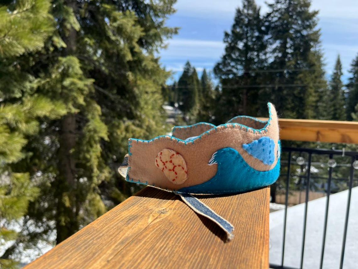 Felt Birthday Crown--beach and Seashells - Etsy