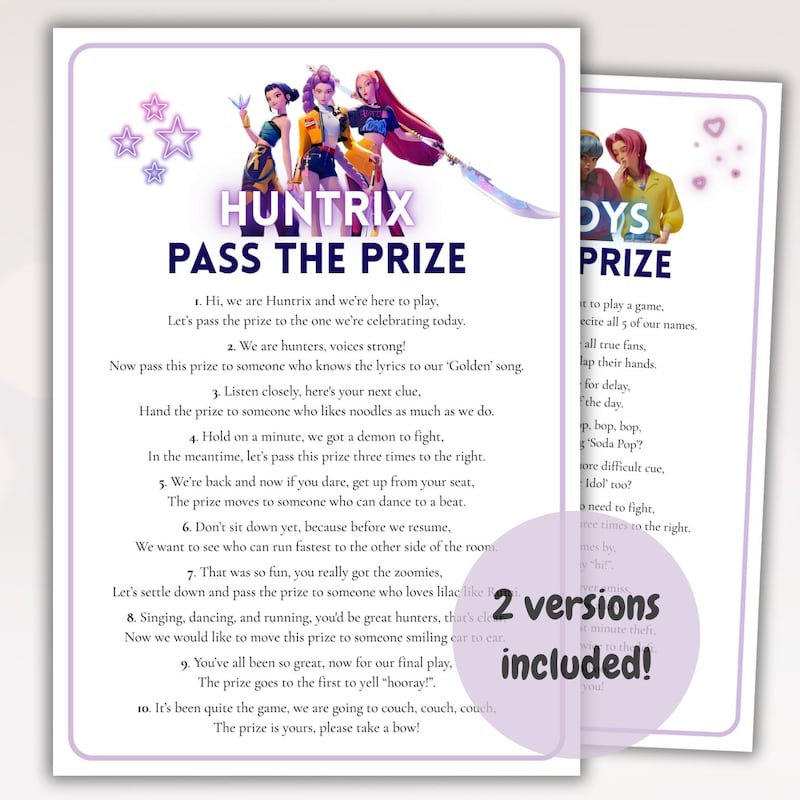 Kpop Demon Hunters Song for Classroom - Etsy Australia