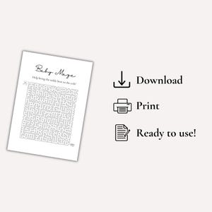 Baby Shower Puzzles - Crossword, Word Search, Word Scramble, Maze ...