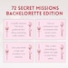 Secret Mission Cards - Secret Challenge Game - Bachelorette Party ...