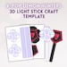 Kpop Light Stick Craft Template - Party Activity (instant Download) - Etsy