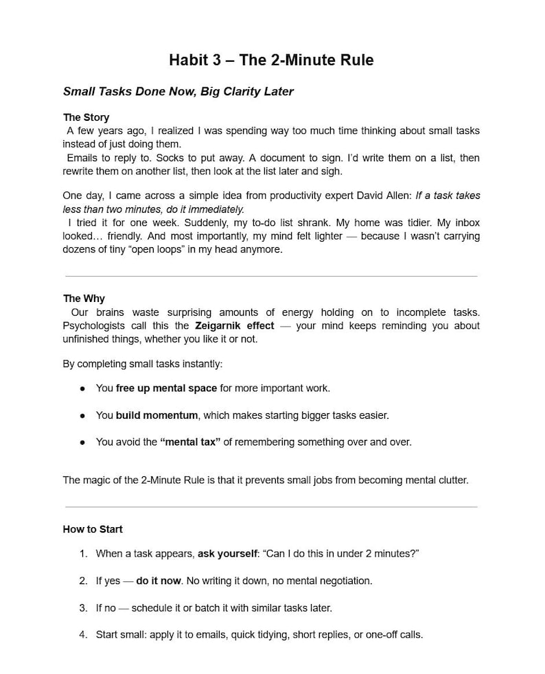 50 Healthy Habits Book: Productivity & Self-improvement Guide (PDF ...