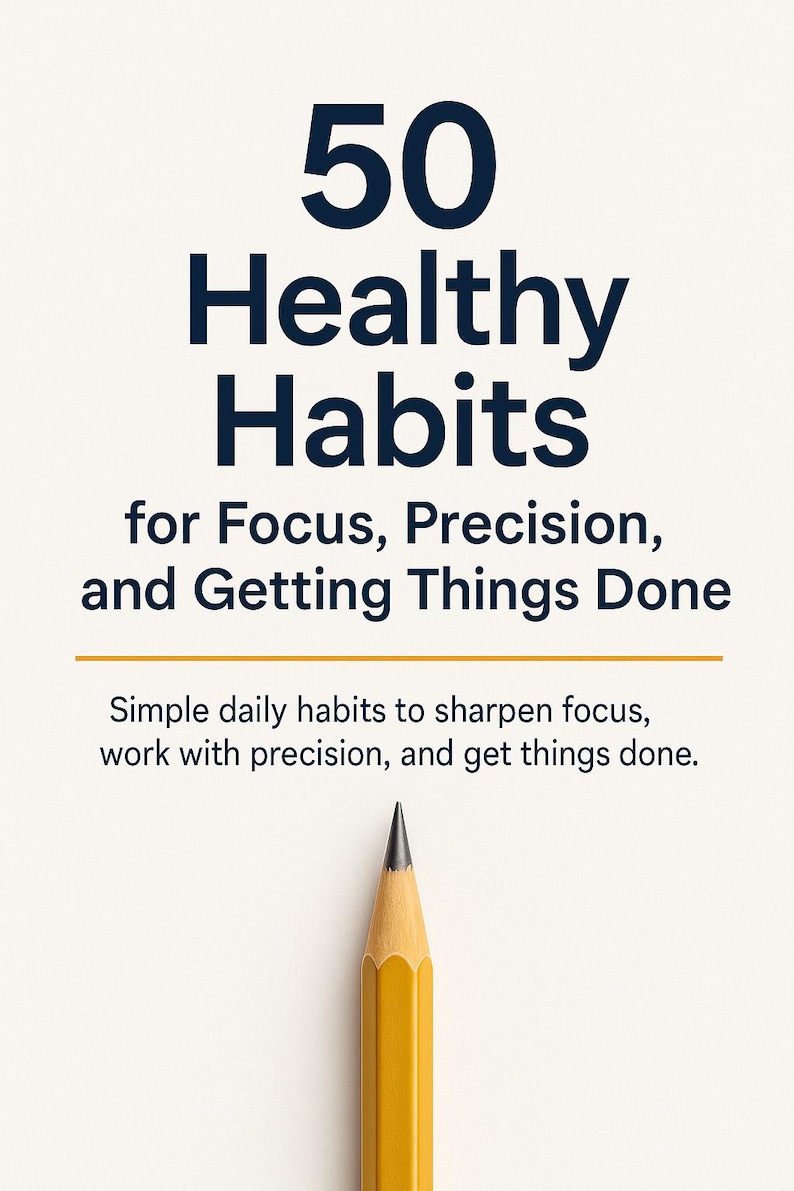 50 Healthy Habits Book: Productivity & Self-improvement Guide (PDF ...