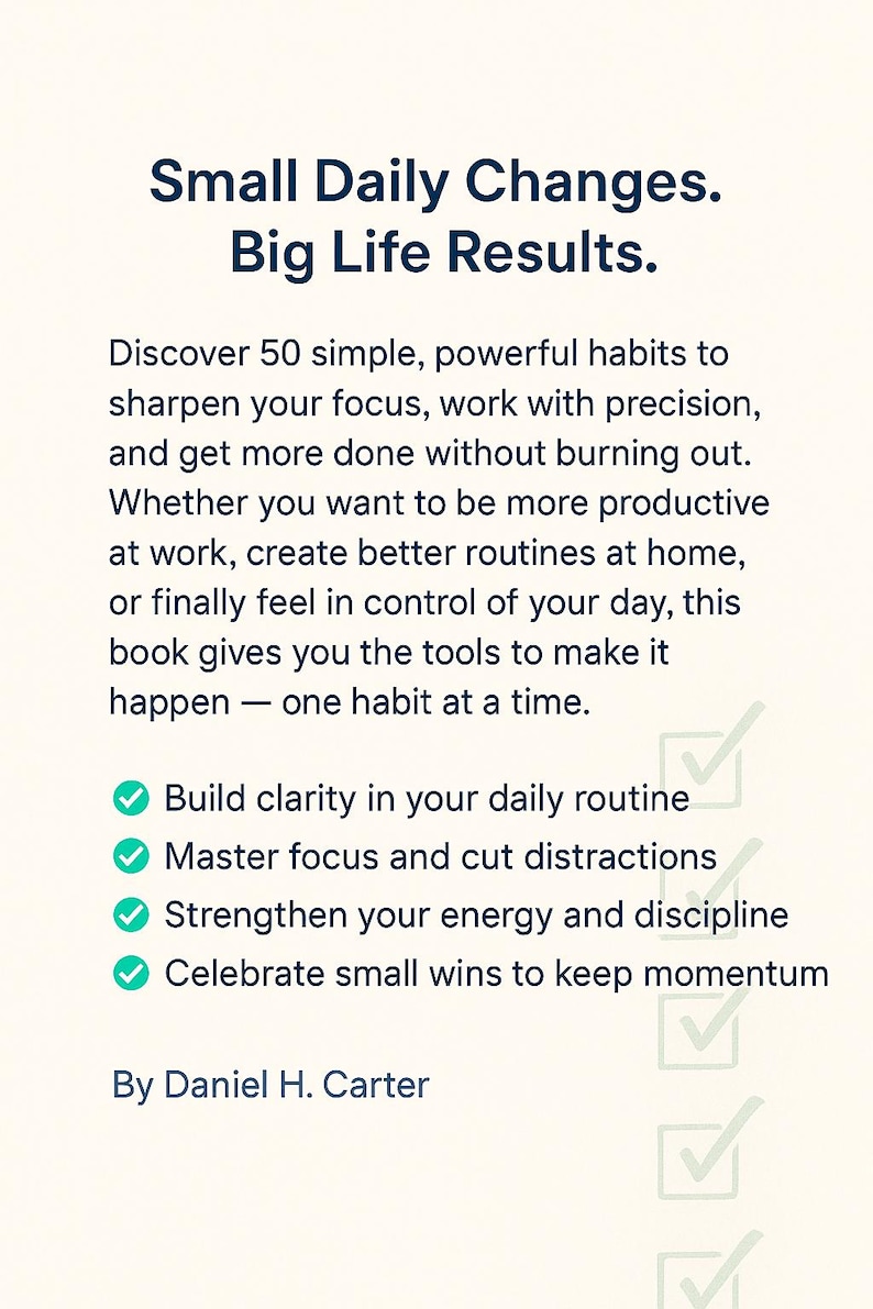 50 Healthy Habits Book: Productivity & Self-improvement Guide (PDF ...