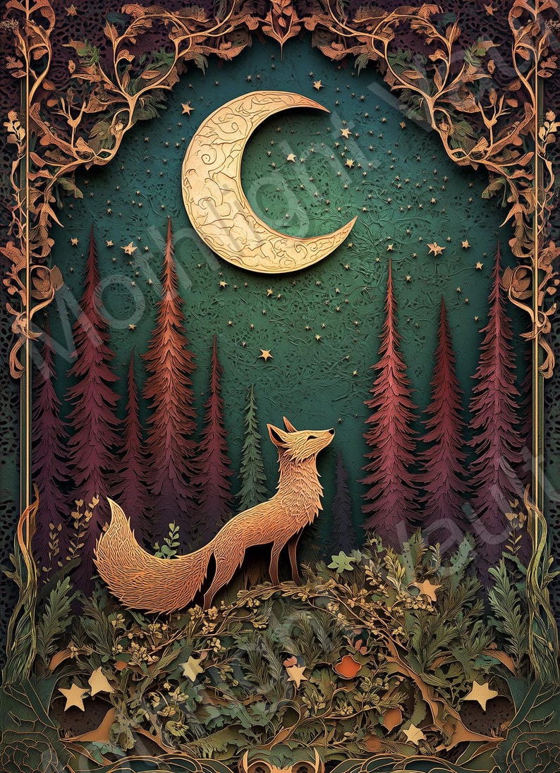 Cottagecore Goblincore Fairycore Digital Prints | Fairytale 4 Seasons ...