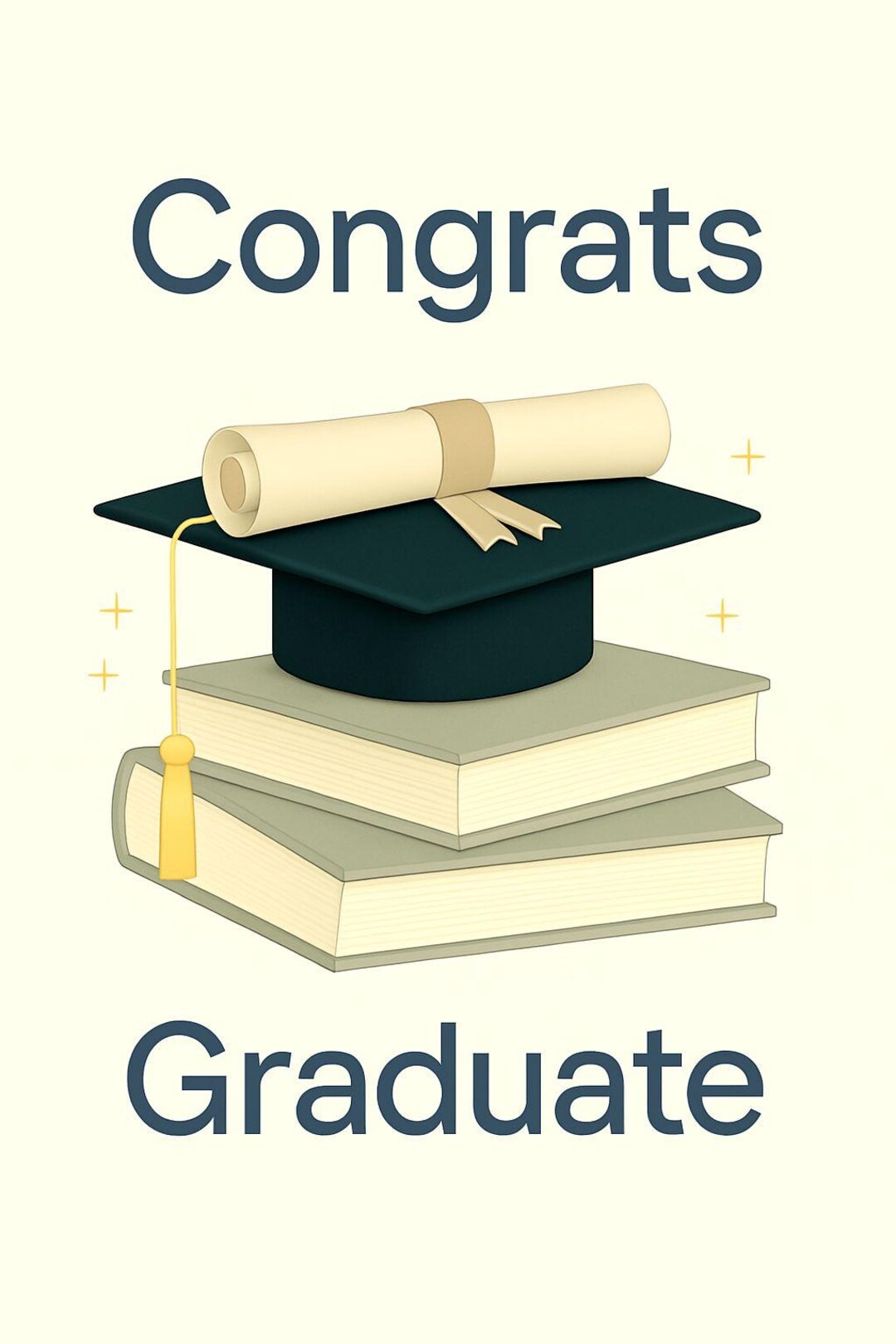 Graduation Congrats Printable | Graduation Cap Digital Wall Art ...