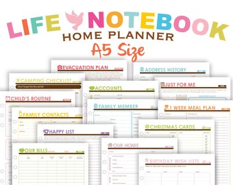 The Life Notebook Planner Personal Size DOWNLOADS ONLY | Etsy