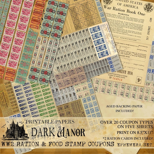 Food Rationing - Etsy