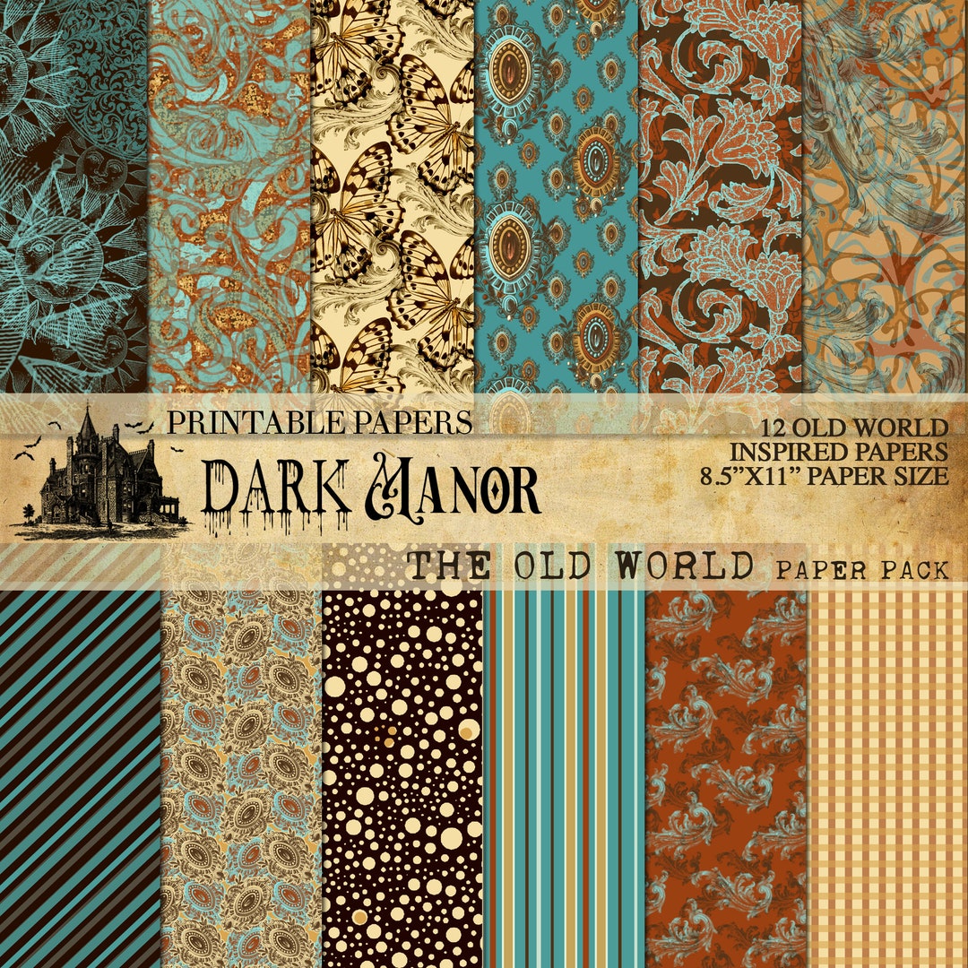 The Old World Paper Kit - DIGITAL JOURNALING - Printable - Instant ...
