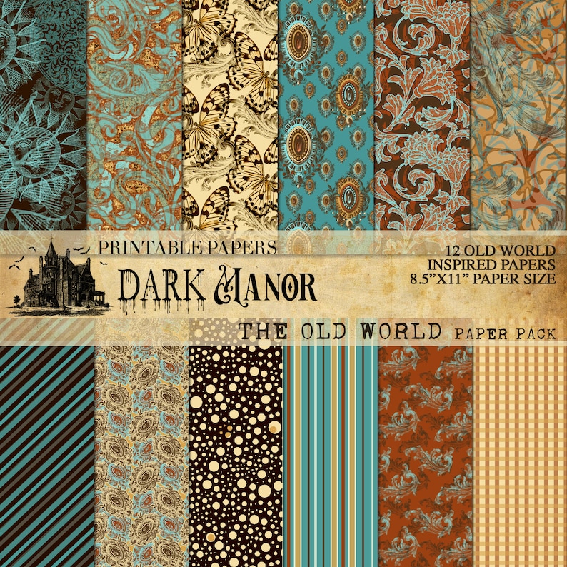 The Old World Paper Kit DIGITAL JOURNALING Printable - Etsy