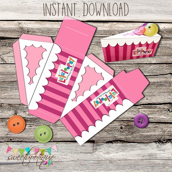 Lalaloopsy Style Cake Slice Box Cake Box Wedding Cake Box | Etsy