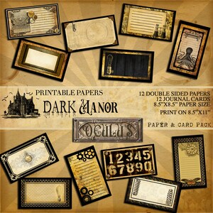 Steampunk OCULUS Paper Pack - DIGITAL JOURNALING - Printable - Instant ...