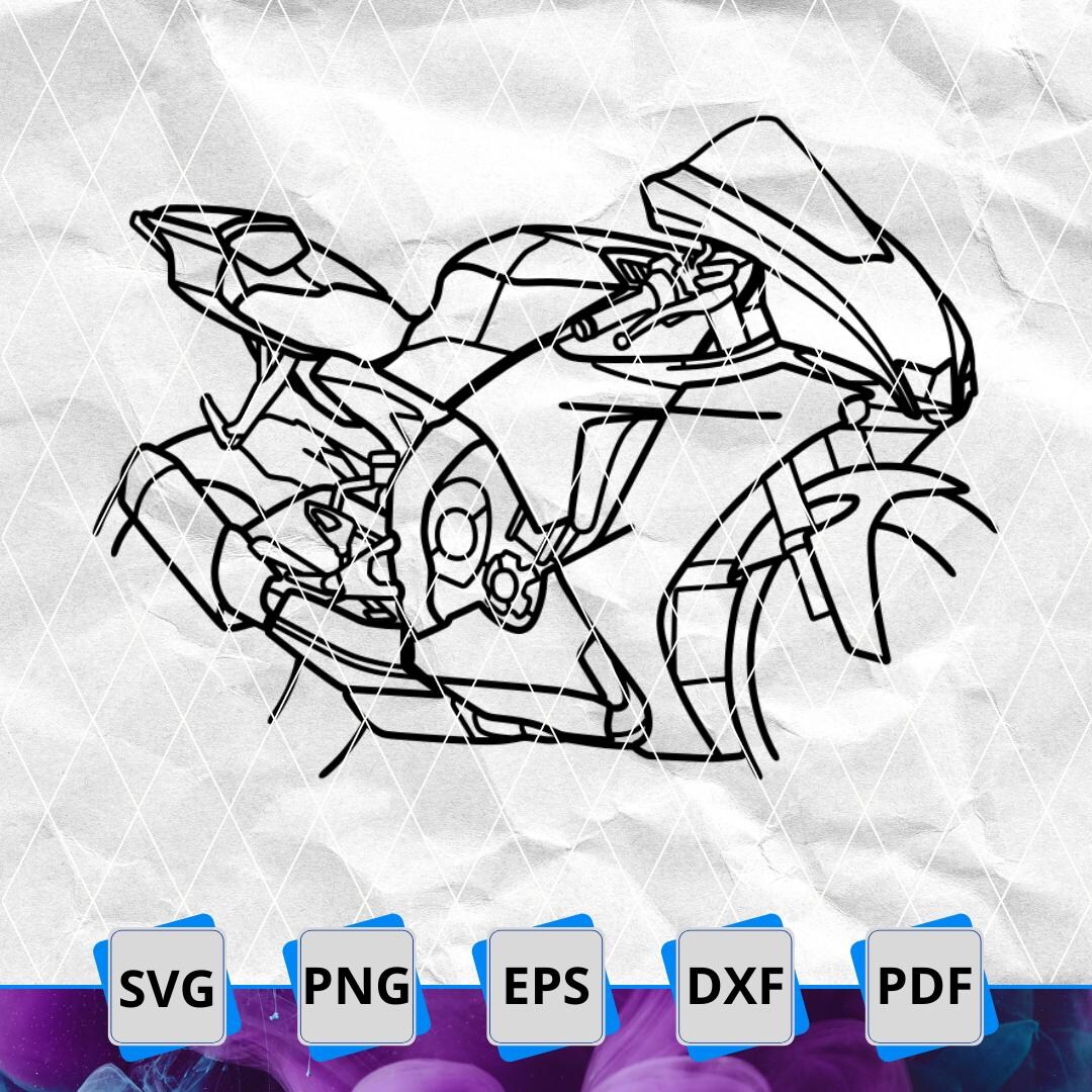 Yamaha R1 Motorcycle Svg/png/pdf/dxf/eps Lasercut - Etsy Australia