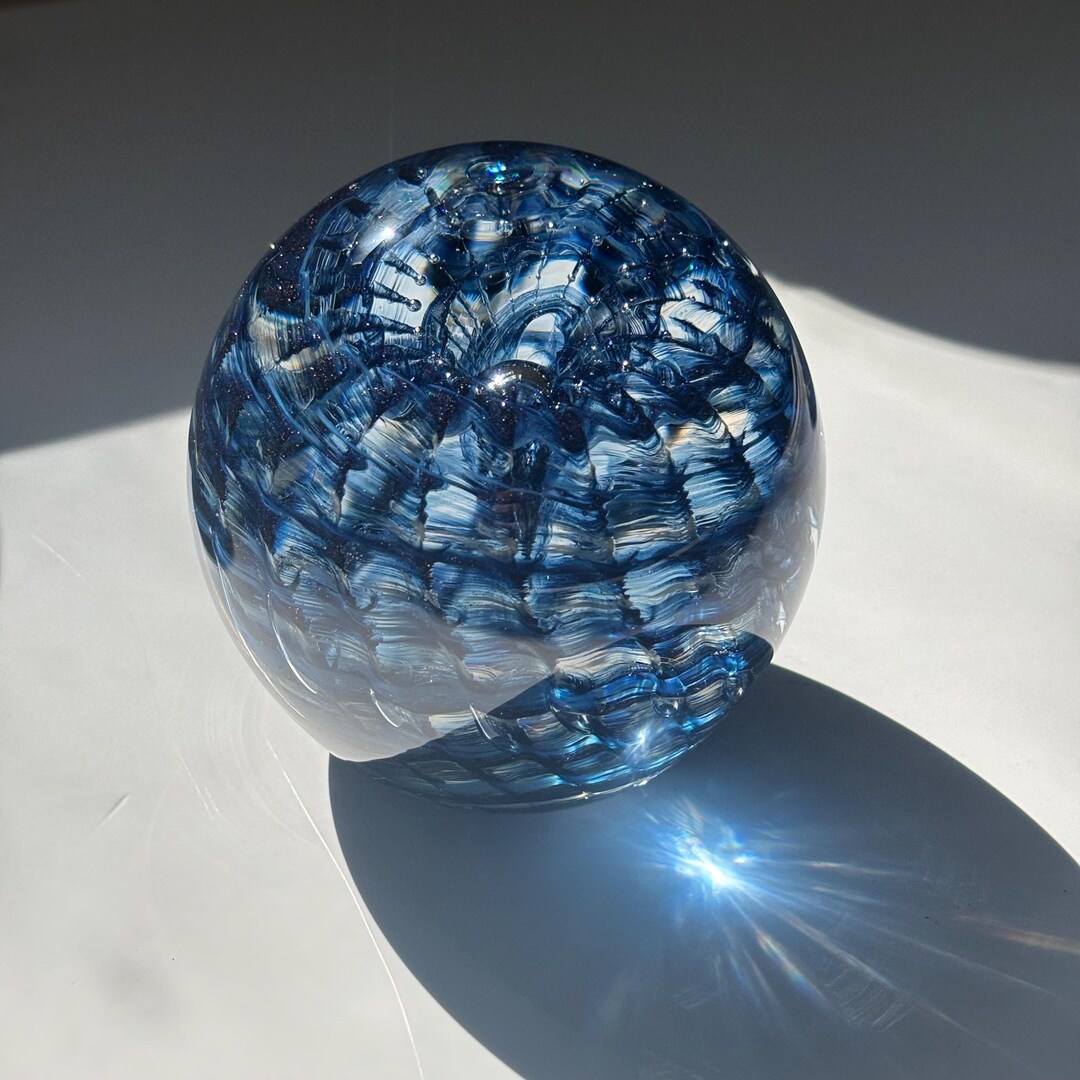 Glass Paperweight - One of a Kind Handblown Orb – Unique Gift – Office ...